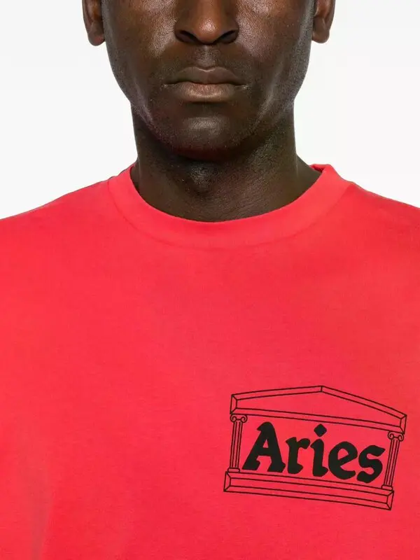 Aries Temple Logo-print T-shirt