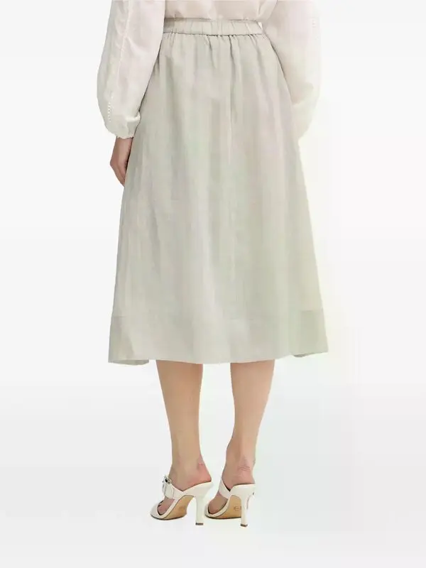 SILVIAN HEACH Logo-plaque Midi Skirt