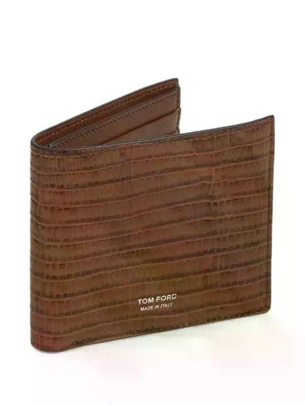 TOM FORD Lizard-effect Leather Wallet