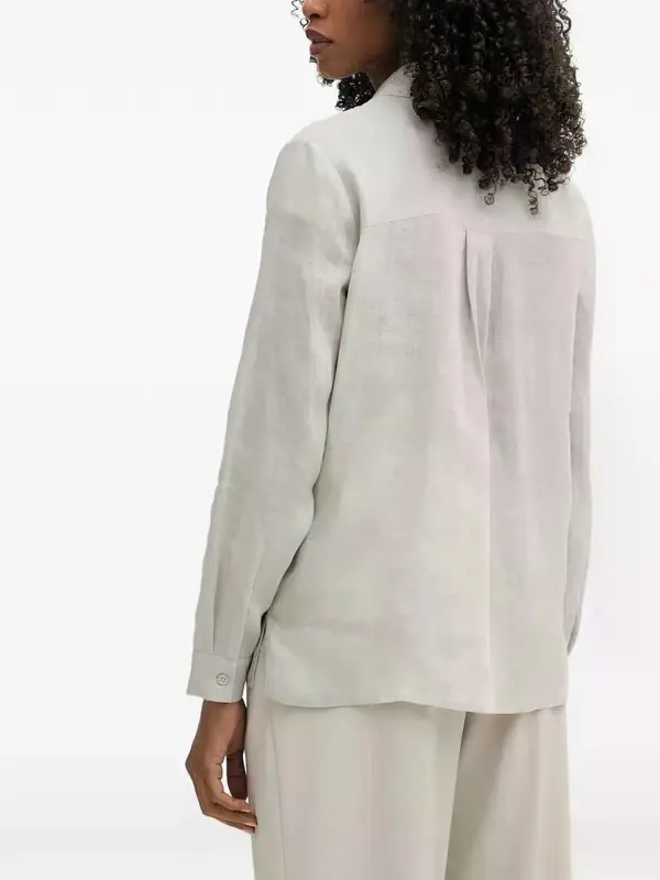 SILVIAN HEACH Tobela Crystal-embellished Chest-pocket Shirt - Grey
