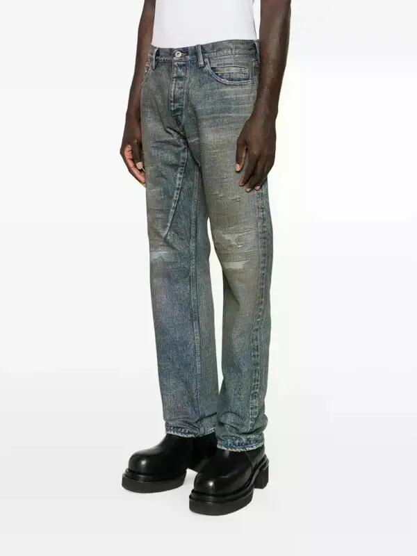 Rick Owens Krist Wash Distressed Jeans