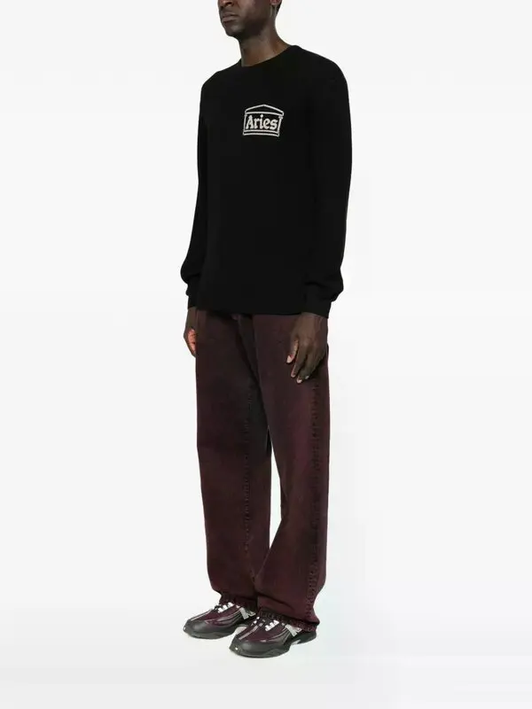 Aries Temple Waffle-knit T-shirt