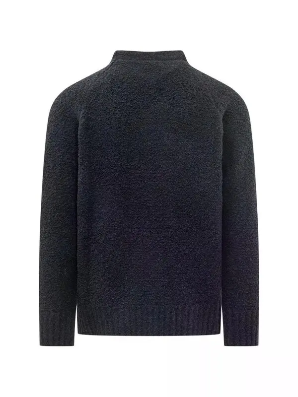 LANEUS Crew-neck Bouclé Sweater