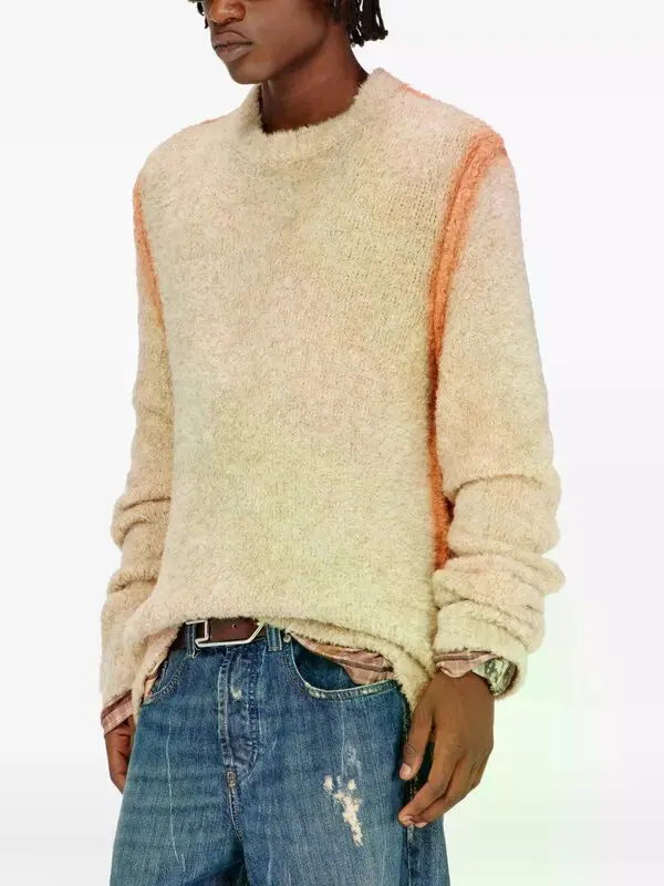 DIESEL® Alpaca-blend Jumper With Spray-dyed Seams