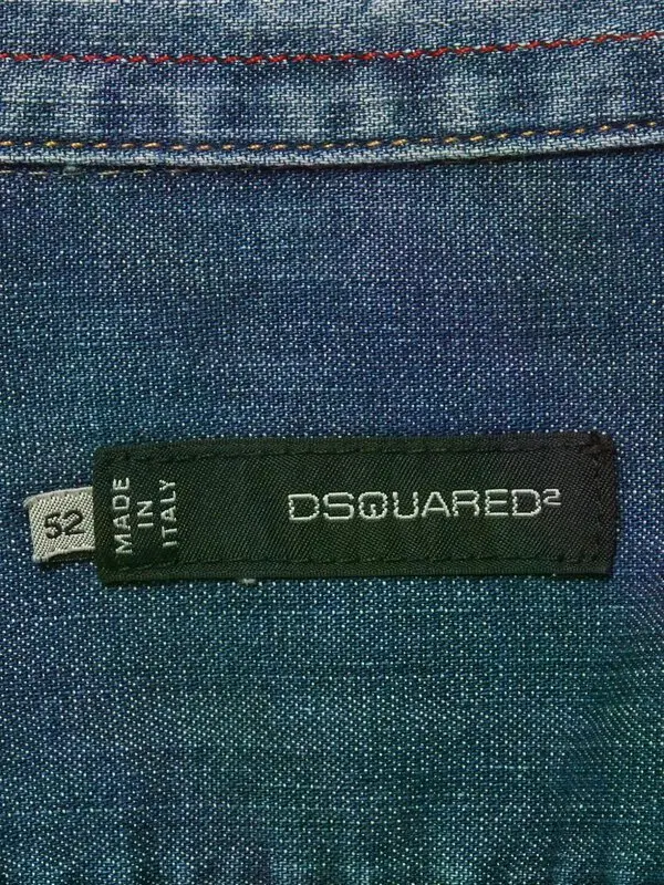 Dsquared2 Distressed-details Denim Shirt