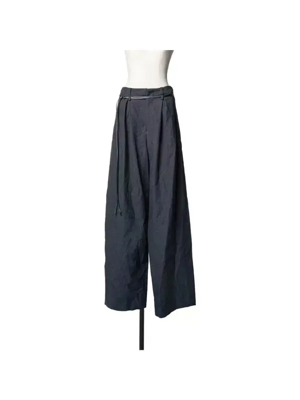 MULLER OF YOSHIOKUBO Belted Pleated Trousers
