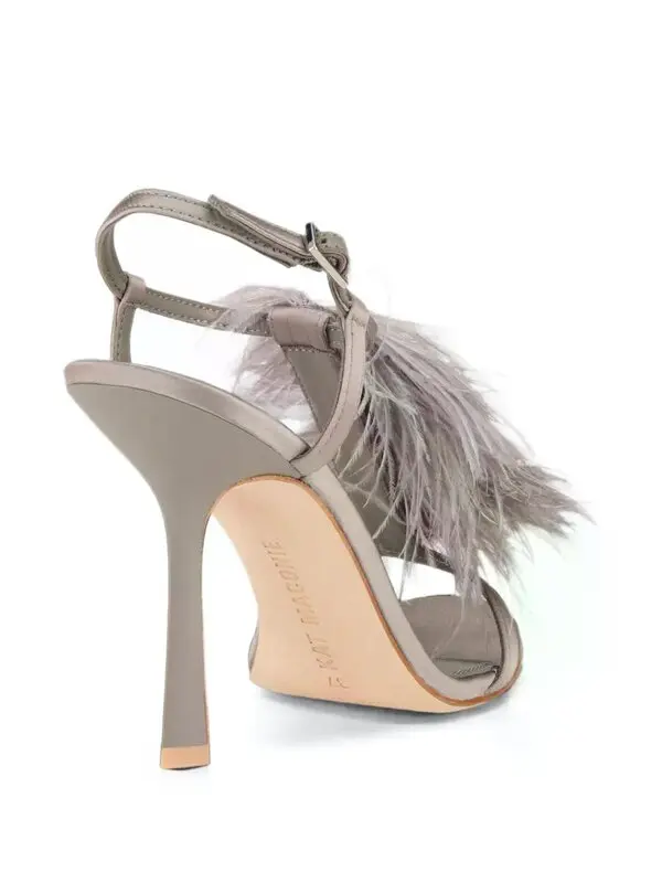 KAT MACONIE Faryal Feather-embellished Sandals
