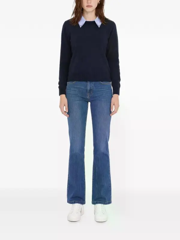 Liu Jo Sweater With Poplin Detail