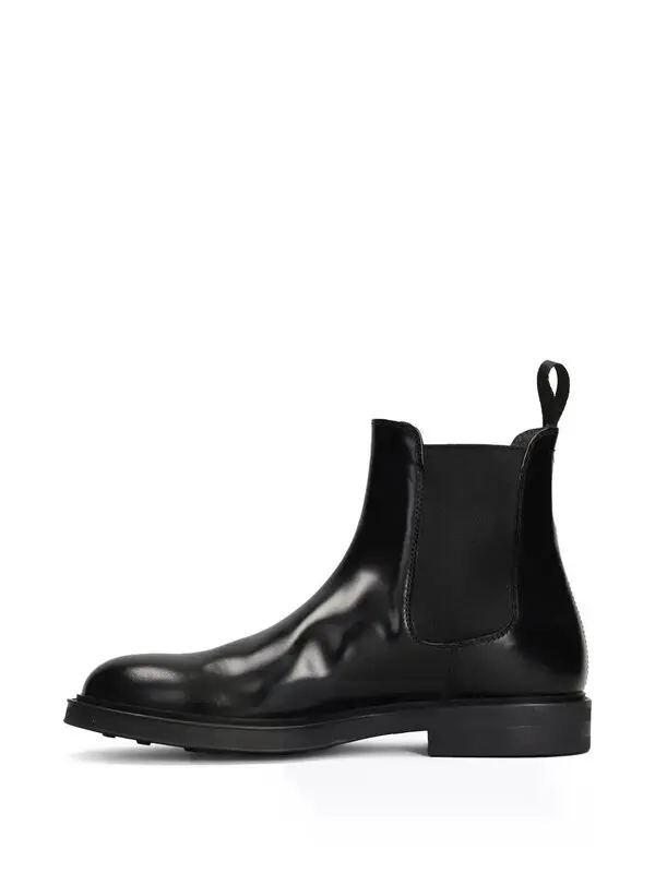 GREEN GEORGE Chelsea Leather Boots - Black