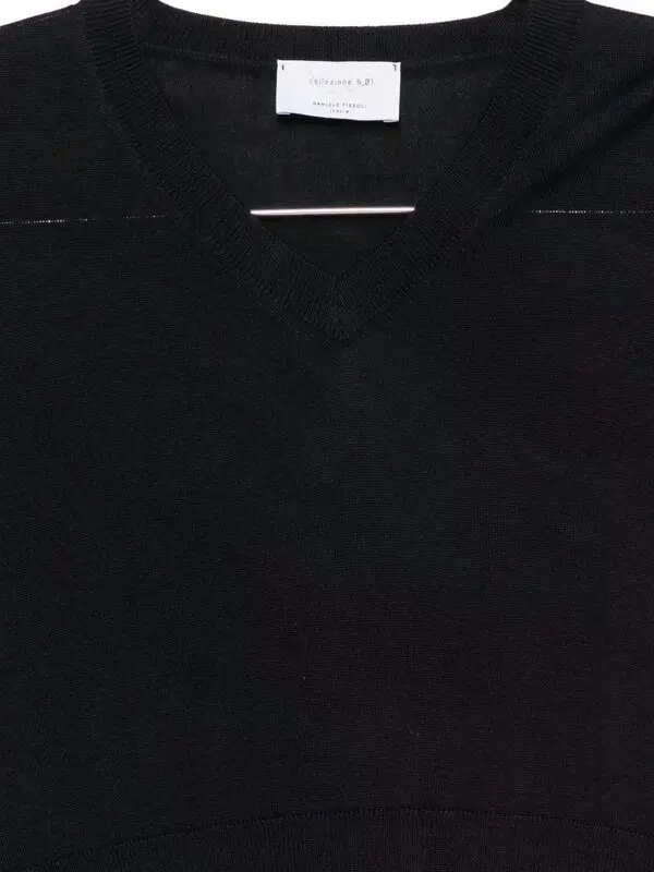 DANIELE FIESOLI V-neck Knitted Sweater