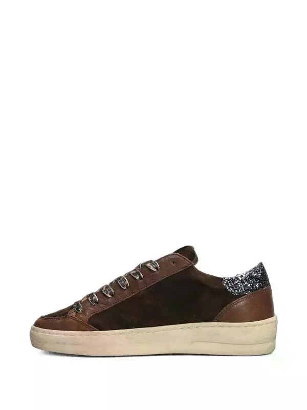 AMA-BRAND Glitter-detail Star-patch Sneakers