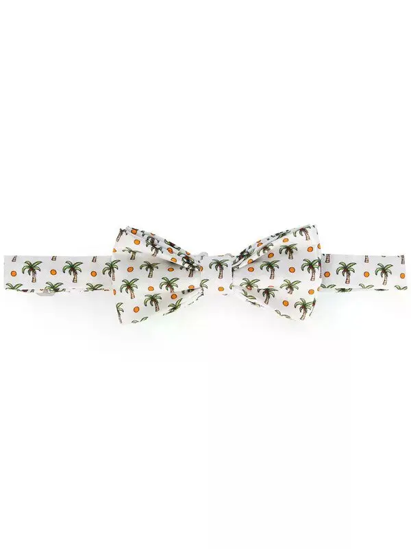 FEFÈ Palm Tree Print Bow Tie