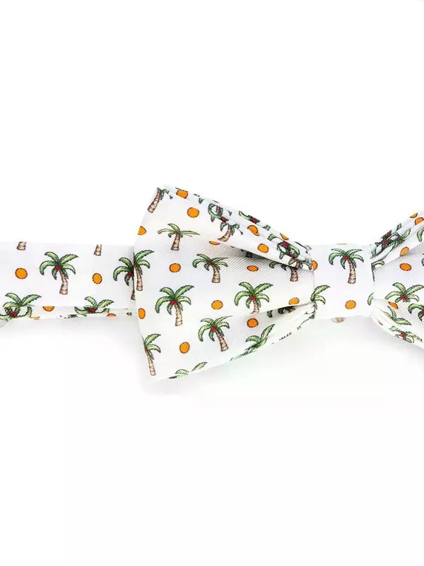 FEFÈ Palm Tree Print Bow Tie