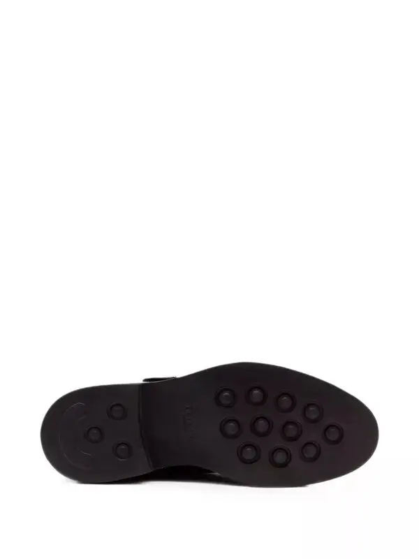 DOUCAL'S Double-buckle Leather Shoes