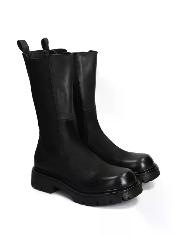 Elena Iachi Leather Combat Boots