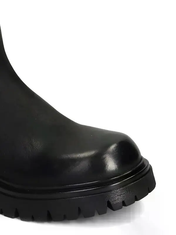 Elena Iachi Leather Combat Boots