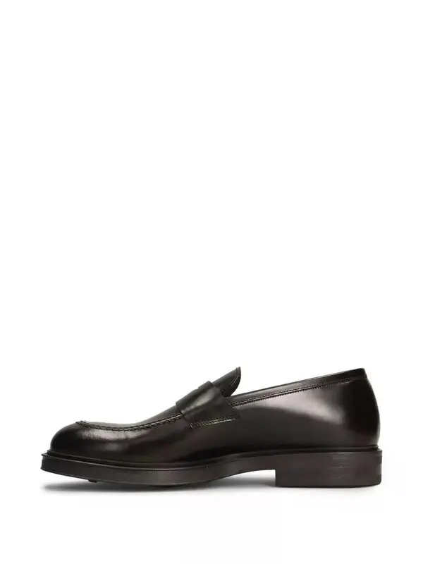 GREEN GEORGE Leather Penny Loafers