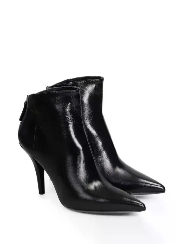 CHANTAL Pointed-toe Leather Ankle Boots