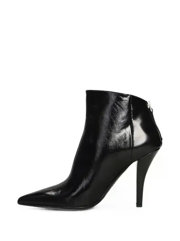 CHANTAL Pointed-toe Leather Ankle Boots