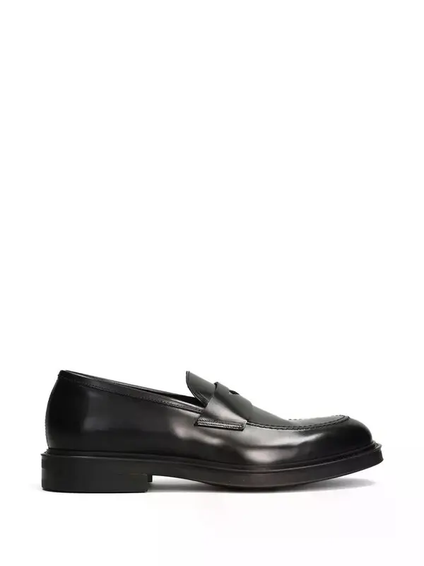 GREEN GEORGE Leather Penny Loafers
