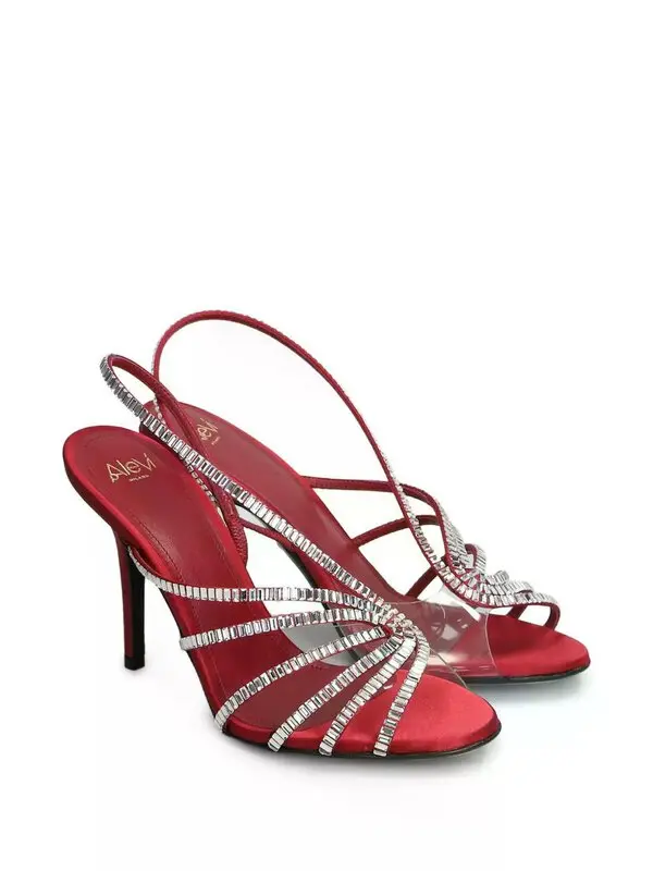 ALEVI MILANO Penelope Crystal-embellished Sandals - Red