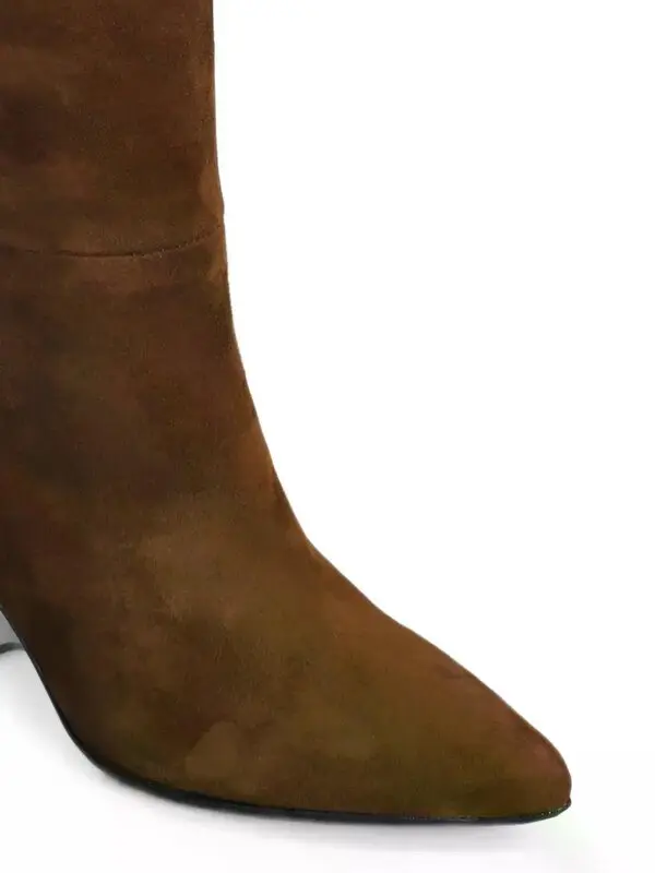 L'ARIANNA Pointed-toe Suede Boots