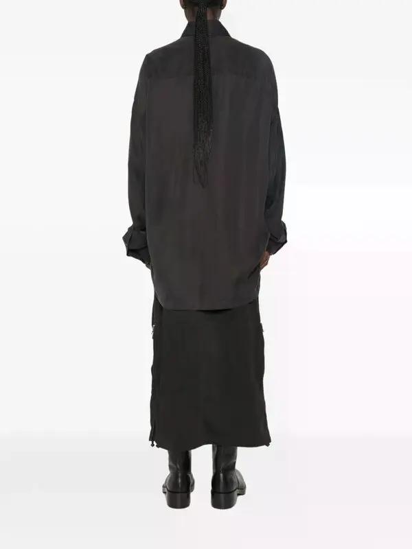 Mihara Yasuhiro Logo-patch Tie-detail Shirt