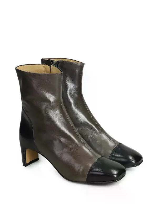 L'ARIANNA Two-tone Leather Pumps