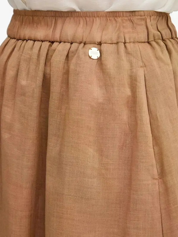 SILVIAN HEACH Gathered Elasticated-waist Midi Skirt
