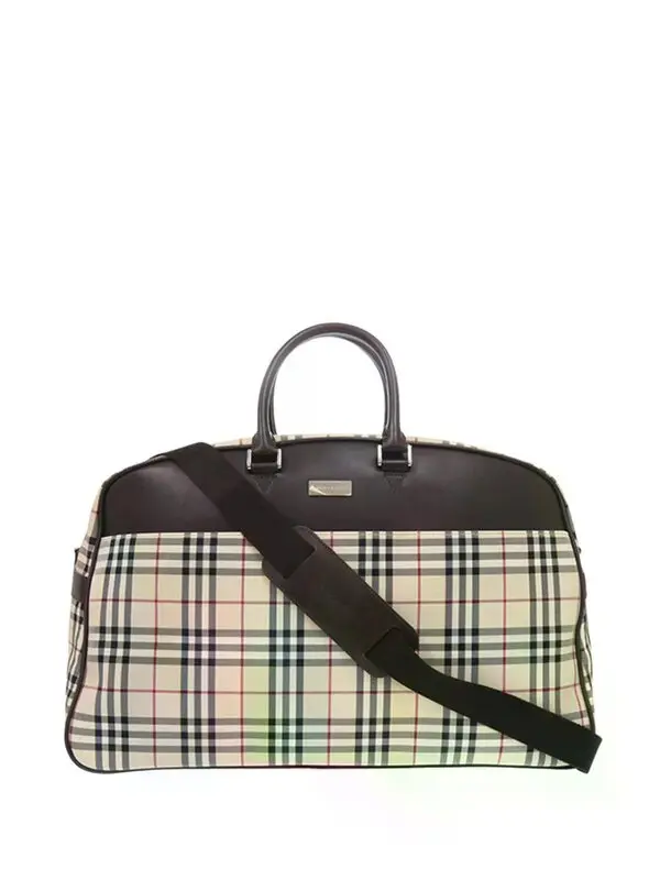 Burberry 2000-2017 House Check Canvas Travel Bag