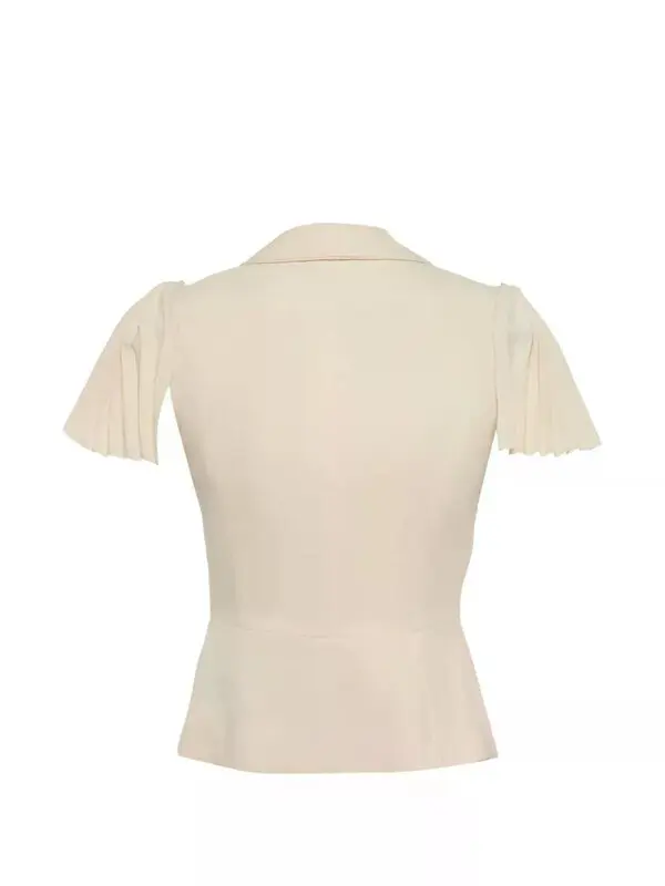 Elisabetta Franchi Shawl-lapel Pleated-sleeve Jacket