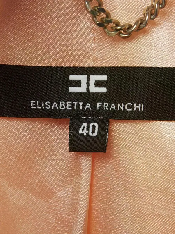 Elisabetta Franchi Shawl-lapel Pleated-sleeve Jacket