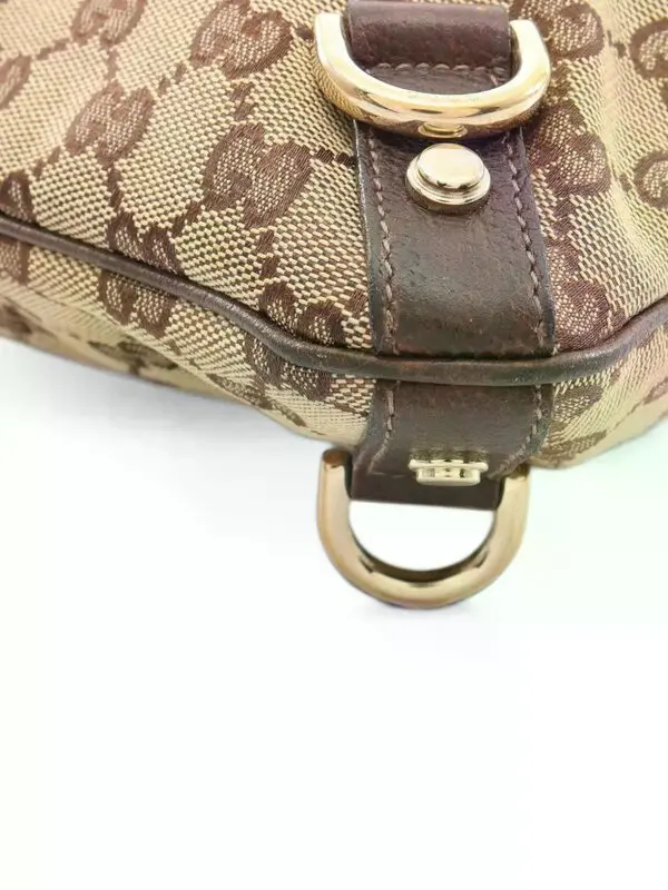 Gucci 2000s Abbey Gg Canvas Shoulder Bag