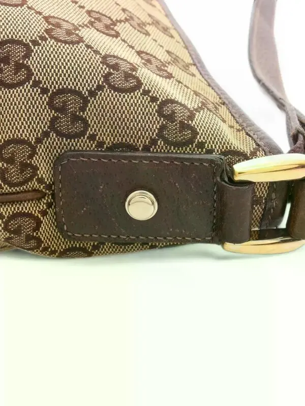 Gucci 2000s Abbey Gg Canvas Shoulder Bag