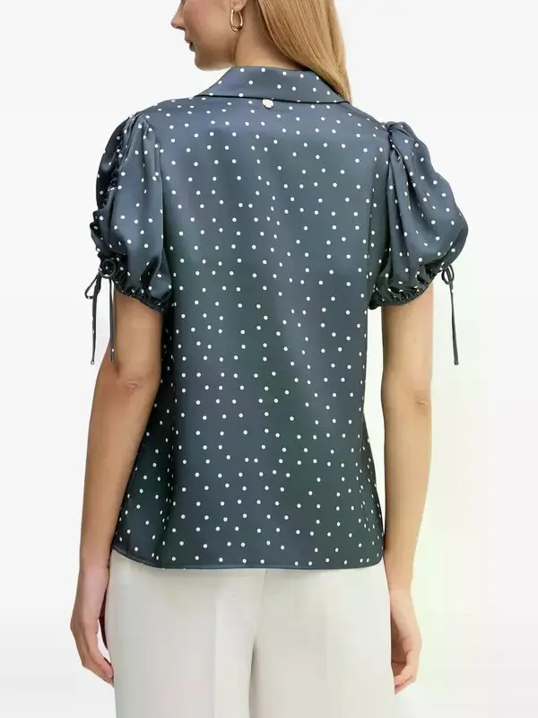 SILVIAN HEACH Polka-dot Pleated Top