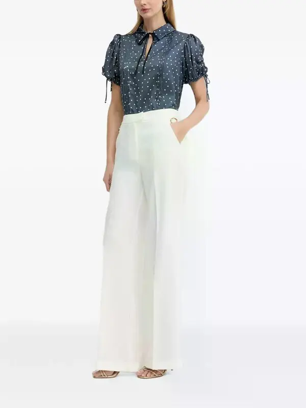 SILVIAN HEACH Polka-dot Pleated Top - Grey