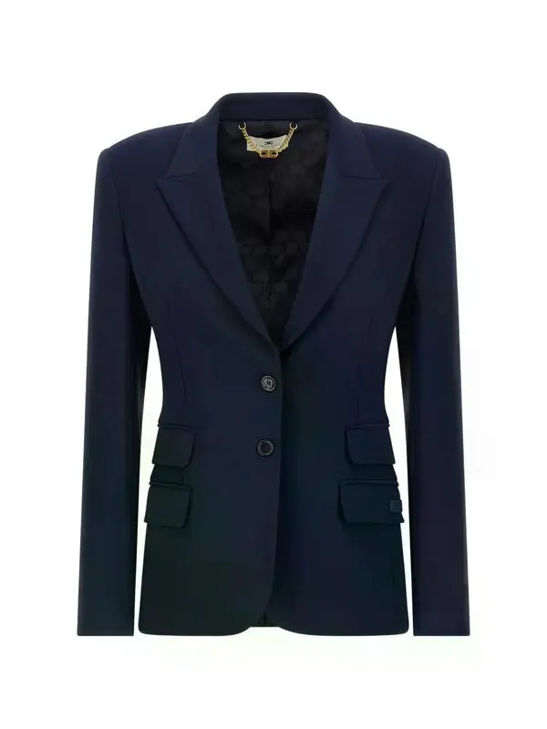 Elisabetta Franchi Jacket In Lightweight Crêpe