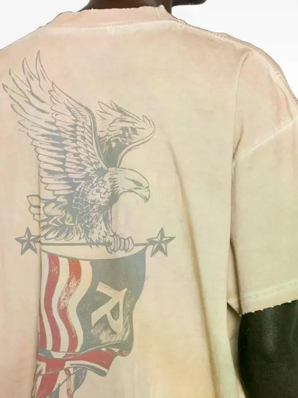 REPRESENT Graphic-print Distressed T-shirt