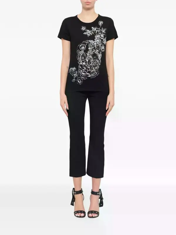 Alexander McQueen Skull Floral-print T-shirt