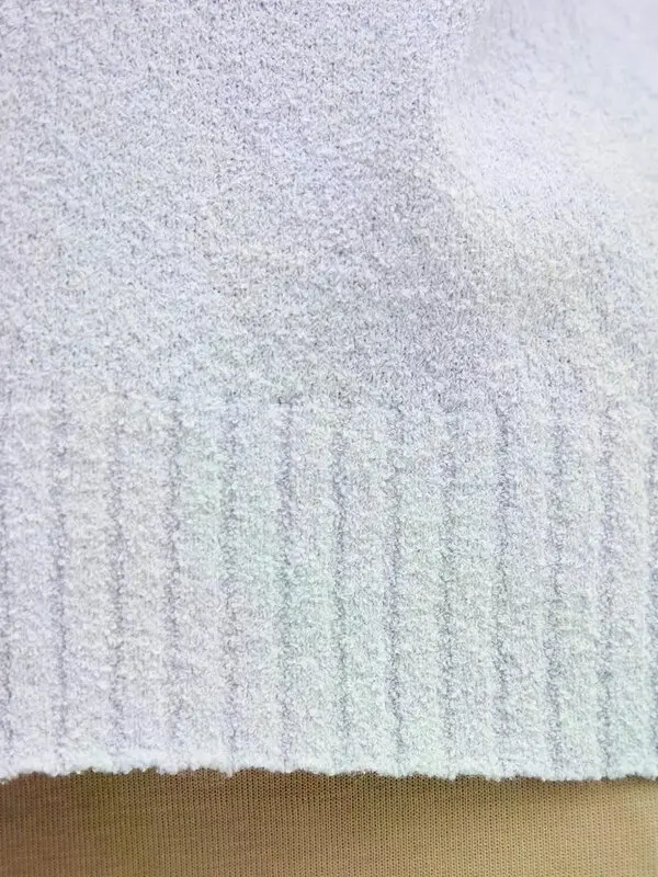 Sisley Bouclé-knit Polo Sweater