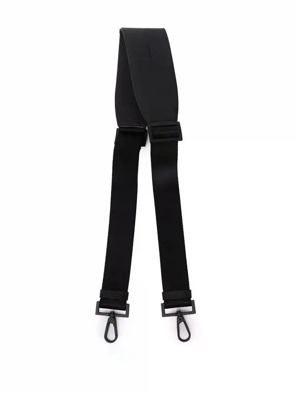 TROUBADOUR Embossed-logo Leather Shoulder Strap