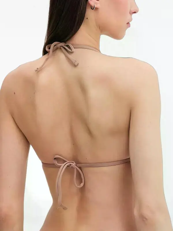 Guess 4g-logo Triangle Bikini Top