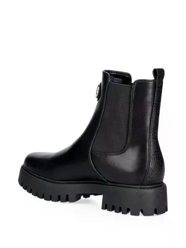 Guess Logo-plaque Lug-sole Ankle Boots