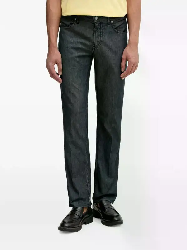 Guess Logo-patch Straight-leg Jeans