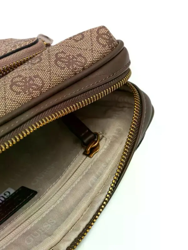 Guess Monogram-print Zip-up Belt Bag