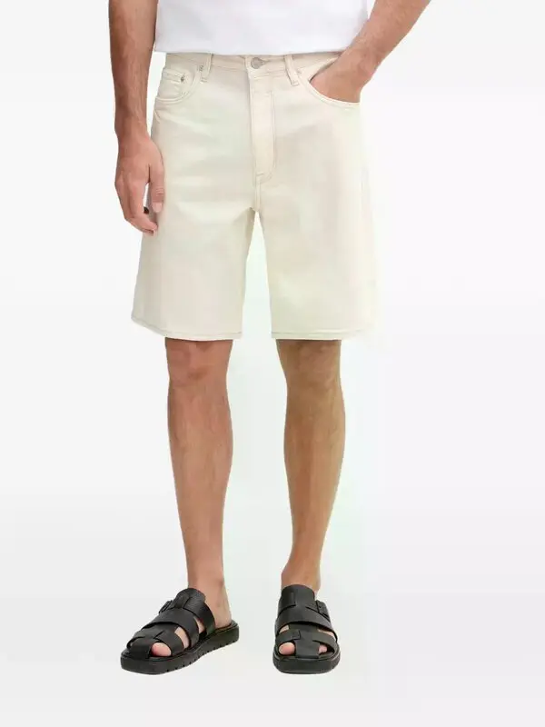 Guess Logo-patch Denim Shorts