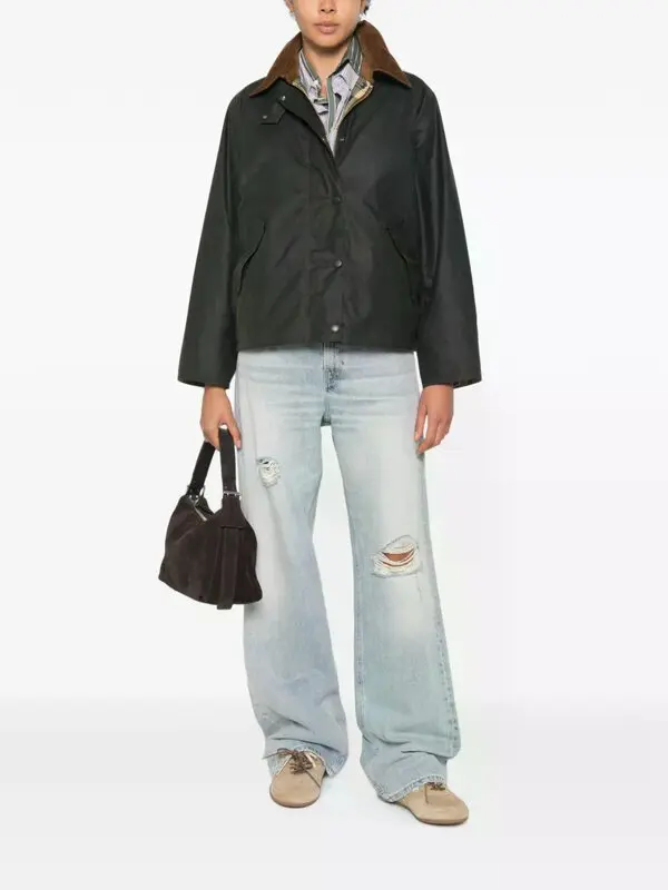 HAIKURE Distressed Wide-leg Jeans