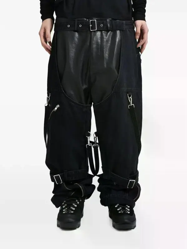 JUN/NAKAYAMA Bondage-style Denim Chaps
