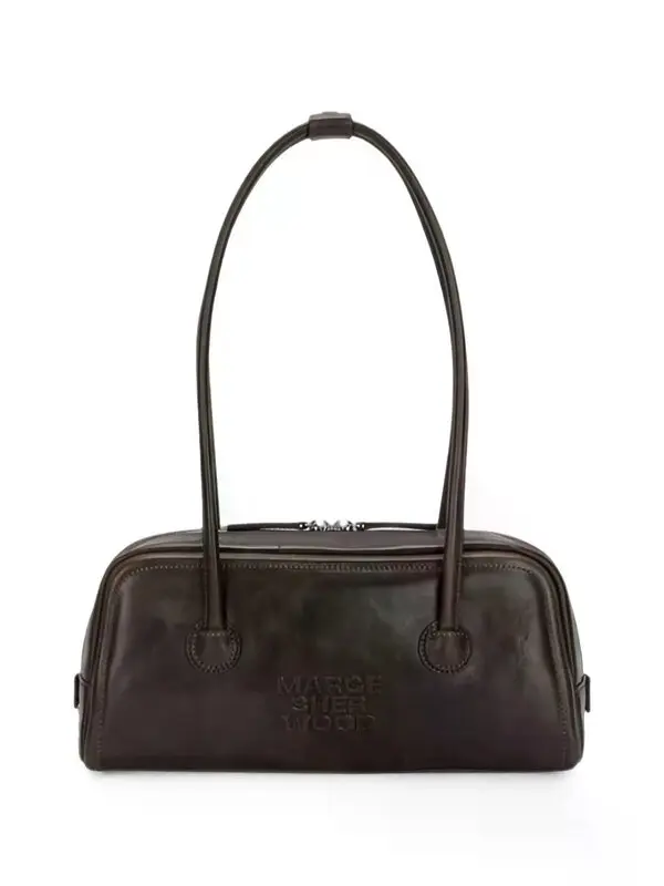 MARGESHERWOOD Logo-embossed Leather Shoulder Bag