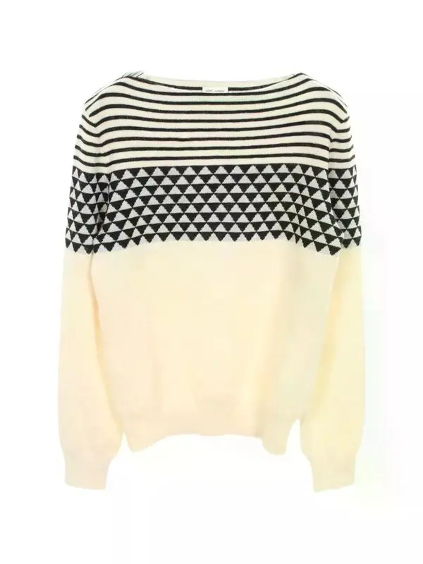Saint Laurent 2010s Geometric-pattern Sweater